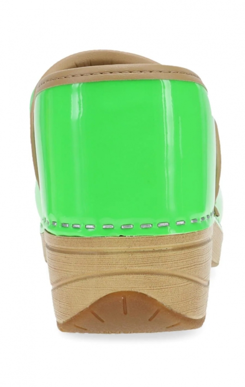 XP 2.0 Neon Green Patent Slip Resistant Women's Clog by Dansko ...
